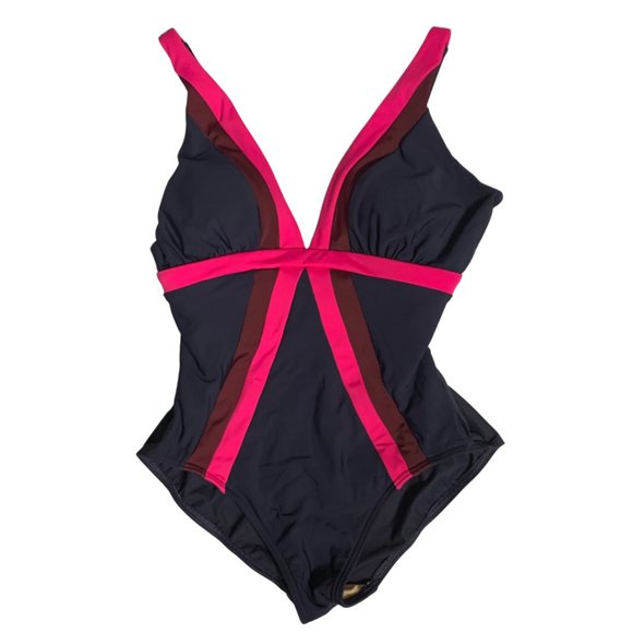 Miraclesuit | Swim | Miraclesuit Vneck Swimsuit Size 2 One Piece Navy ...